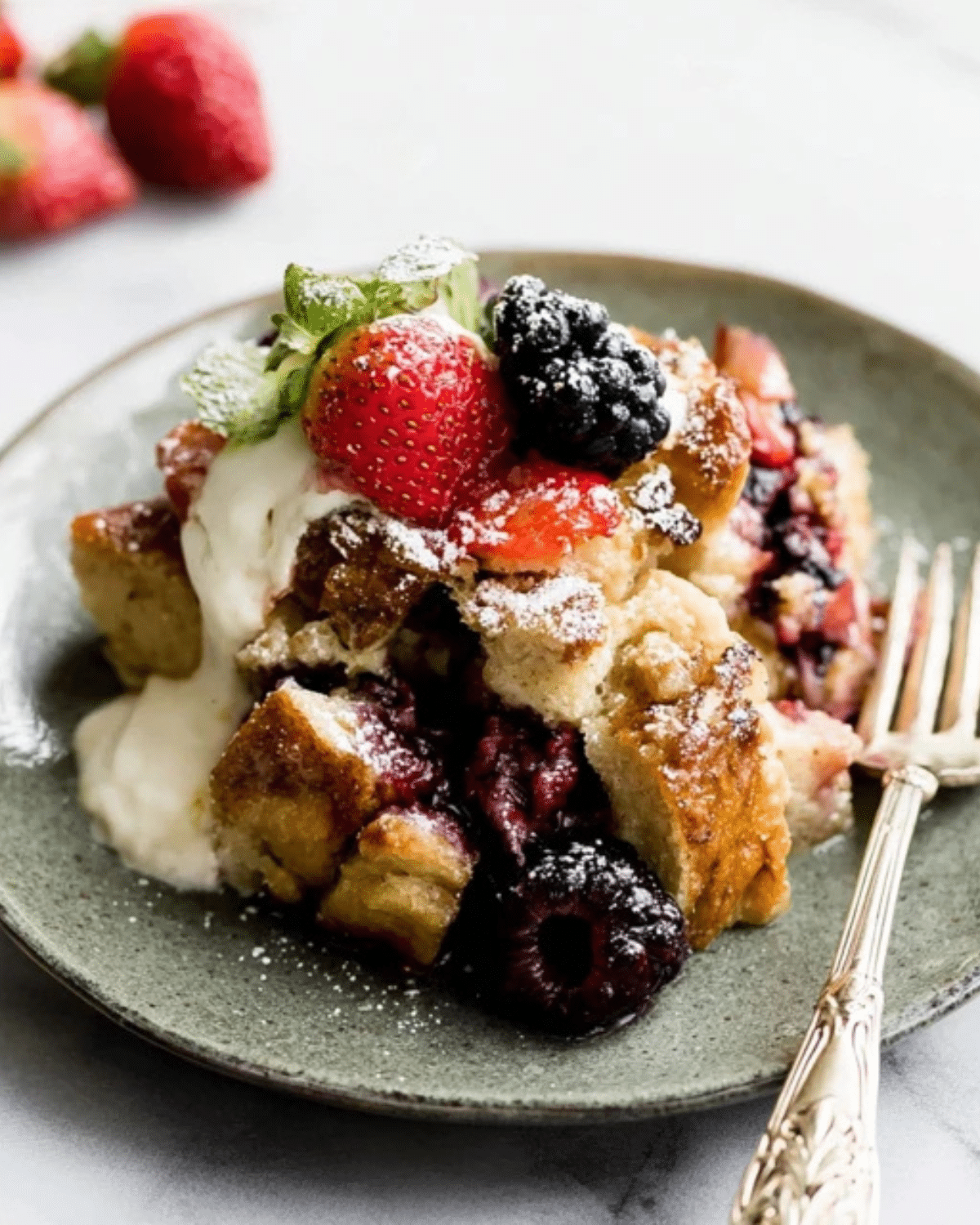 Berries and Cream French Toast Casserole – Easy Brunch Favorite