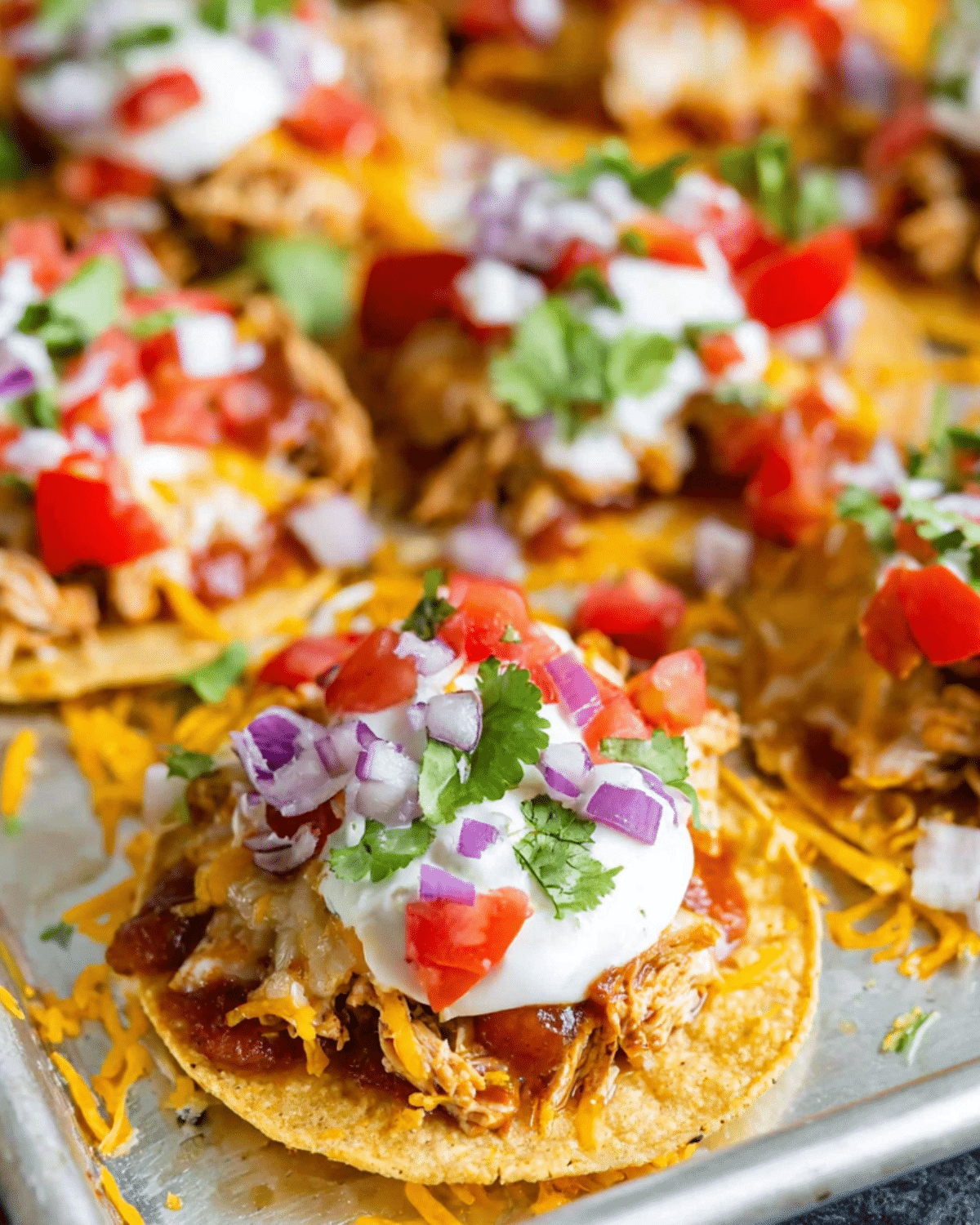 Mini Chicken Sheet Pan Tostadas – Best Easy 30-Minute Dinner